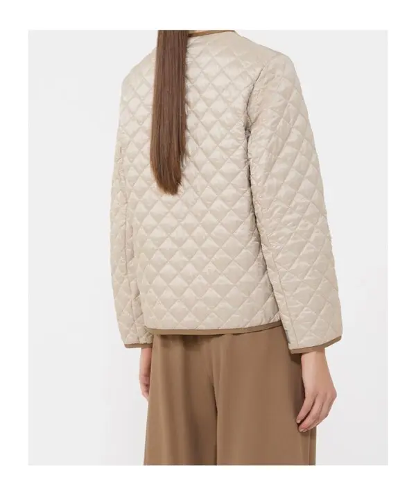Max Mara Quilted Long-sleeve Jacket With Snap Buttons - No