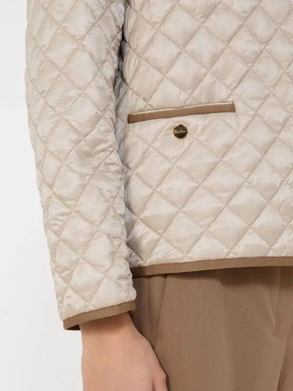 Max Mara Quilted Long-sleeve Jacket With Snap Buttons - No
