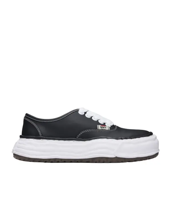 Mihara Yasuhiro Baker 26 Og Leather Low-top Sneakers - Black
