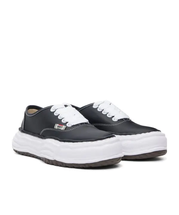 Mihara Yasuhiro Baker 26 Og Leather Low-top Sneakers - Black