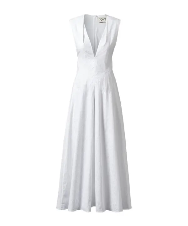 Tove Sleeveless Dress - White