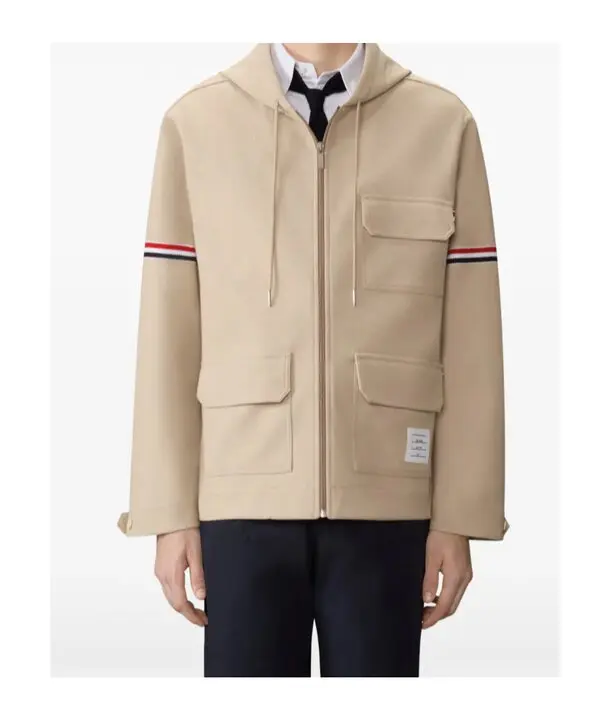 Thom Browne Oversized Parka - Beige
