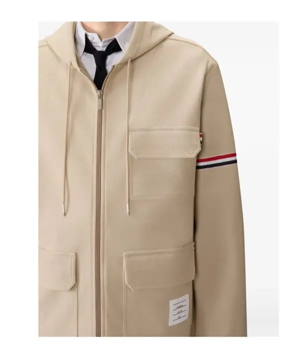 Thom Browne Oversized Parka - Beige