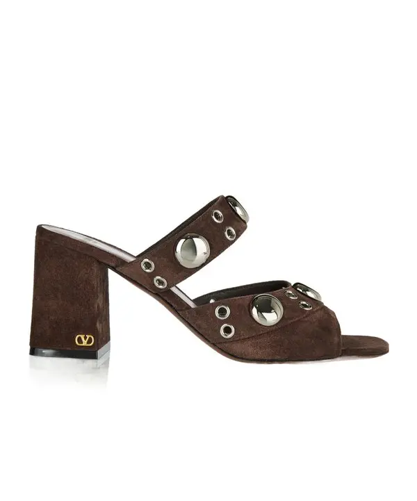 Valentino Garavani Eyelet Detail Heeled Sandals