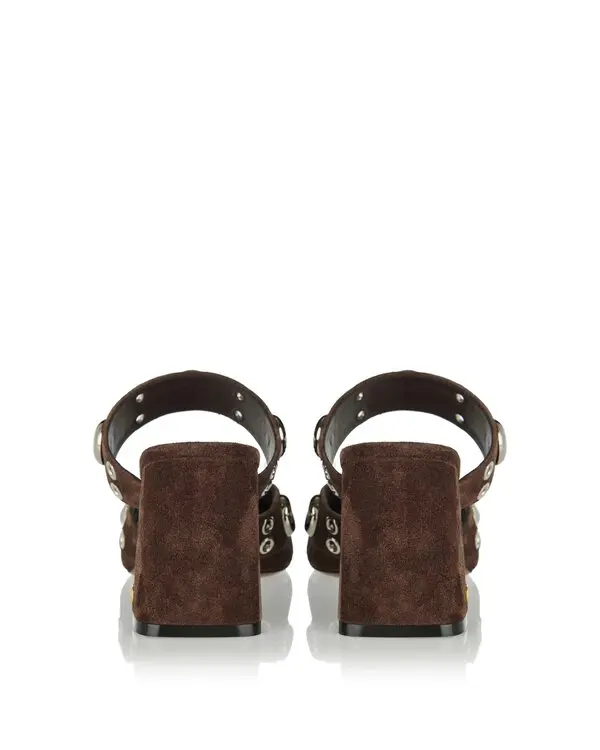 Valentino Garavani Eyelet Detail Heeled Sandals