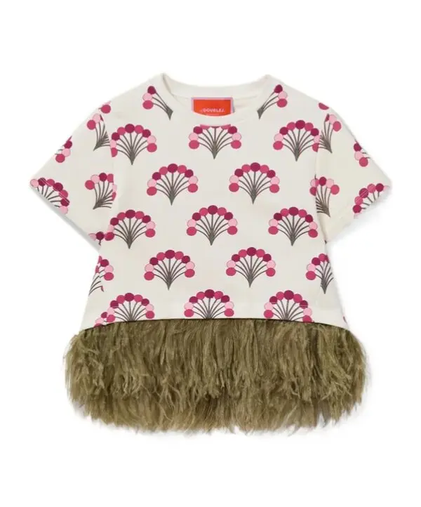 La DoubleJ Floral-print T-shirt - White