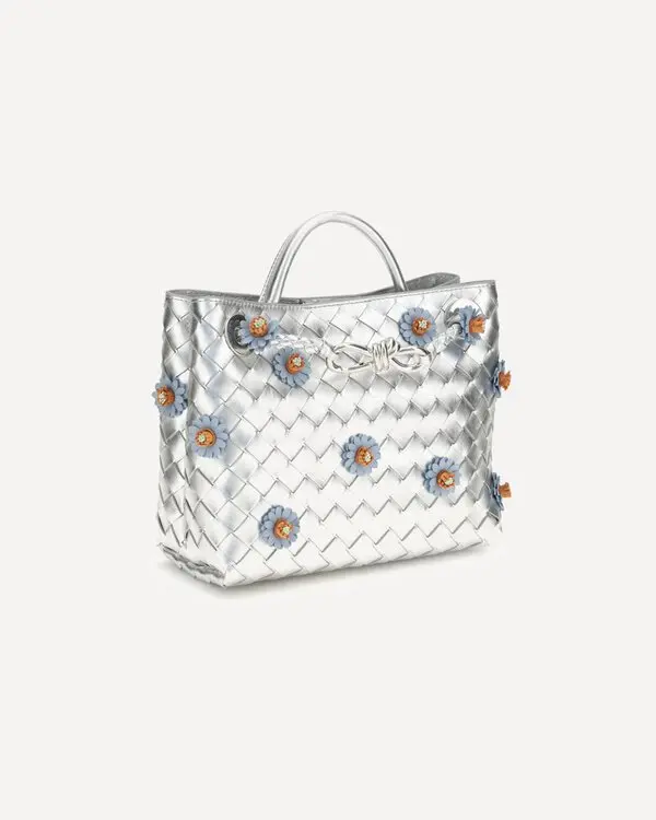 Bottega Veneta Woven Floral Detail Shoulder Bag