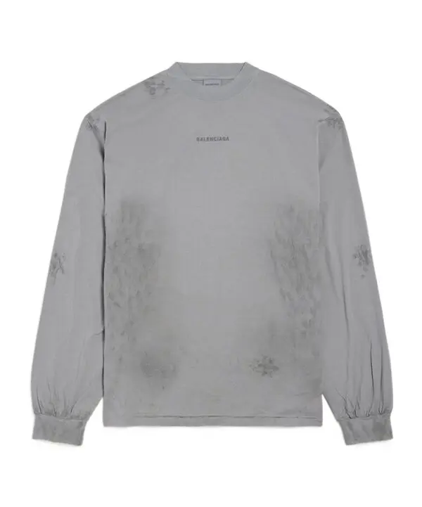 Balenciaga Distressed Crewneck Sweatshirt