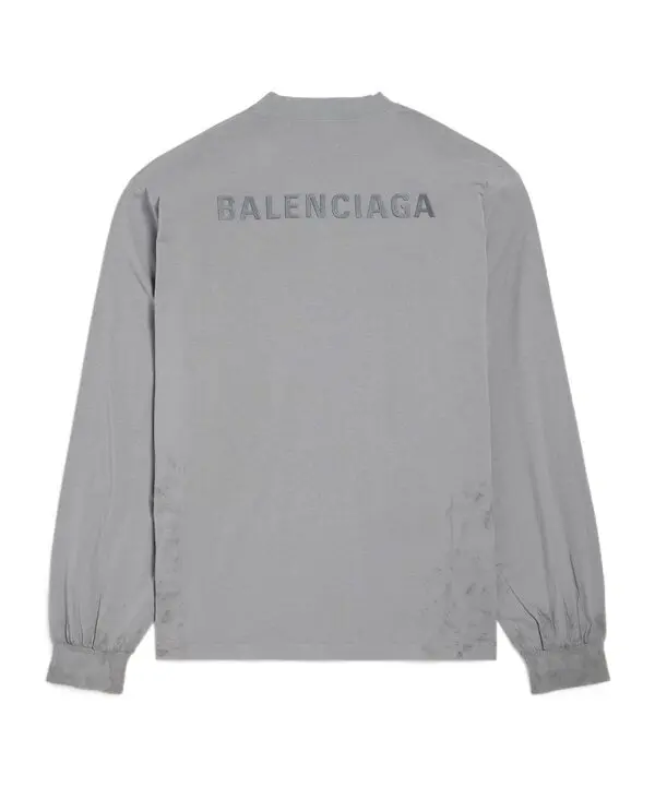 Balenciaga Distressed Crewneck Sweatshirt