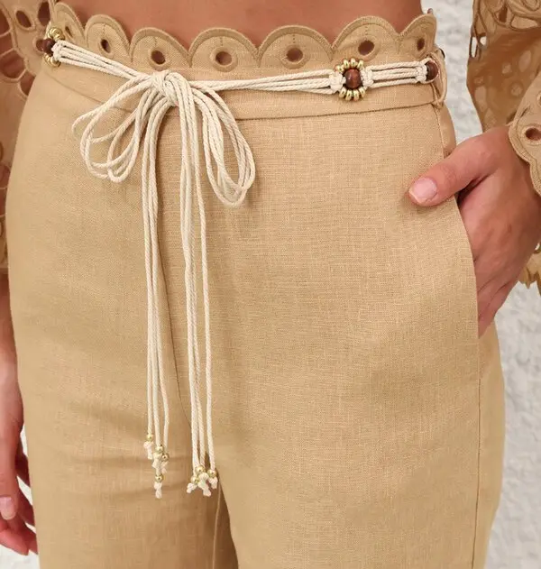Zimmermann Awaken Embroidered Kick Flare Trousers