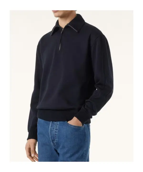 Loro Piana Whitney Half-zip Sweater - Navy Blue