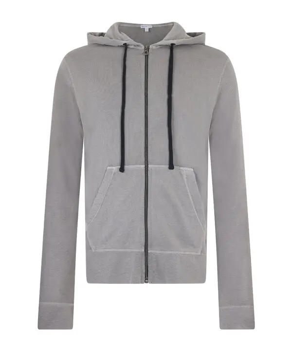 JAMES PERSE Zip-front Hooded Jacket