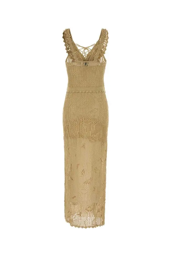 Isabel Marant Étoile Ornella Beaded Crochet Maxi Dress