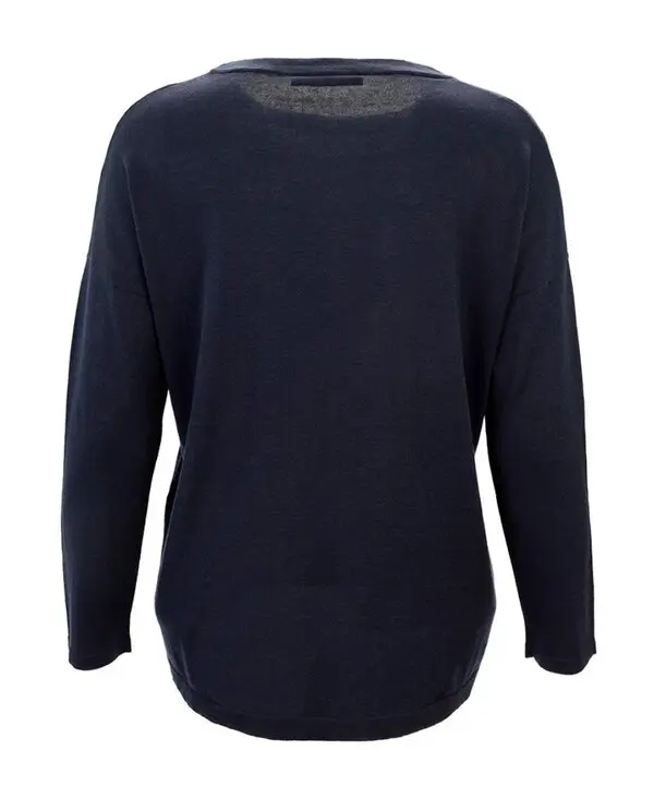 Max Mara Round Neck Long-sleeved Pullover - Blue