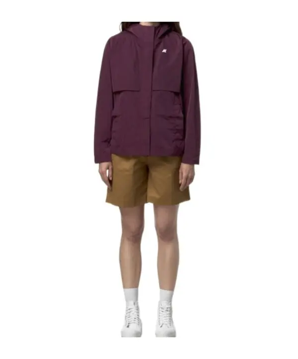 K-WAY Hooded Jacket With Water-repellent Finish