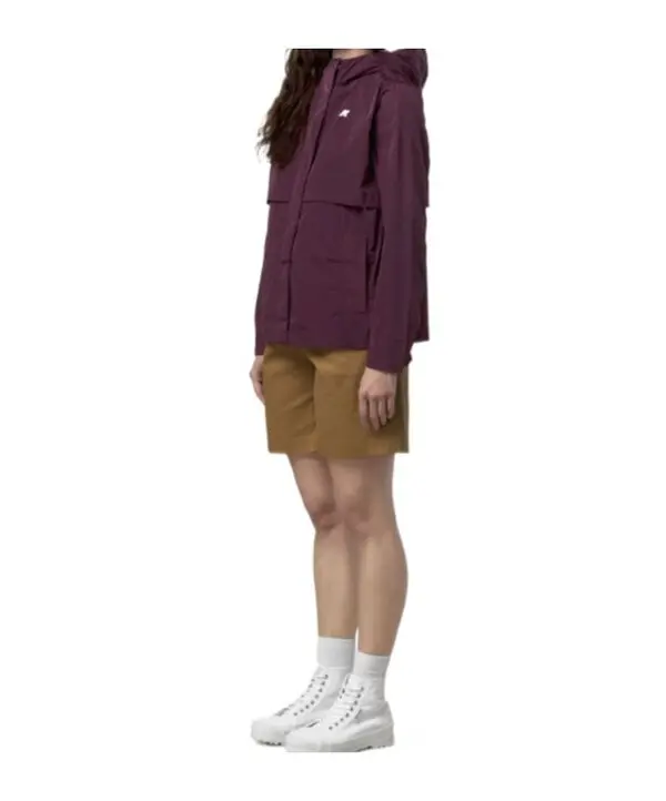 K-WAY Hooded Jacket With Water-repellent Finish