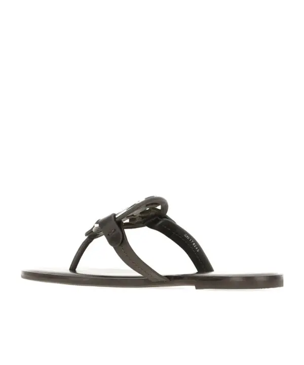 Tory Burch Miller Logo-plaque Thong Sandals - Brown