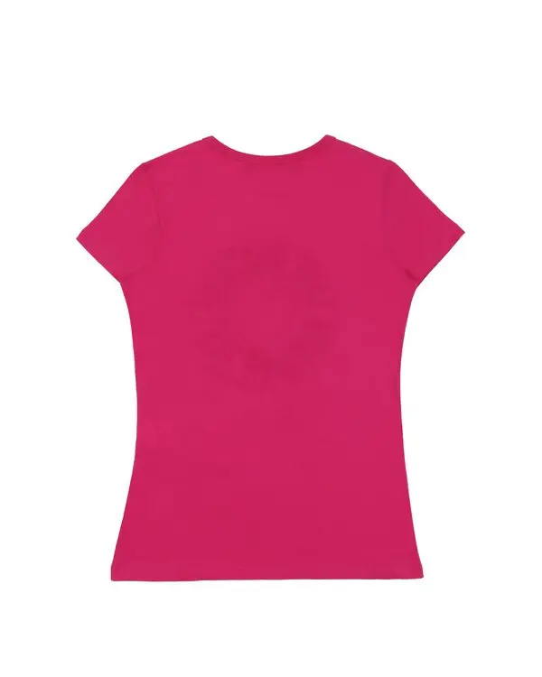 Moschino Round Neck Short Sleeve T-shirt - Pink