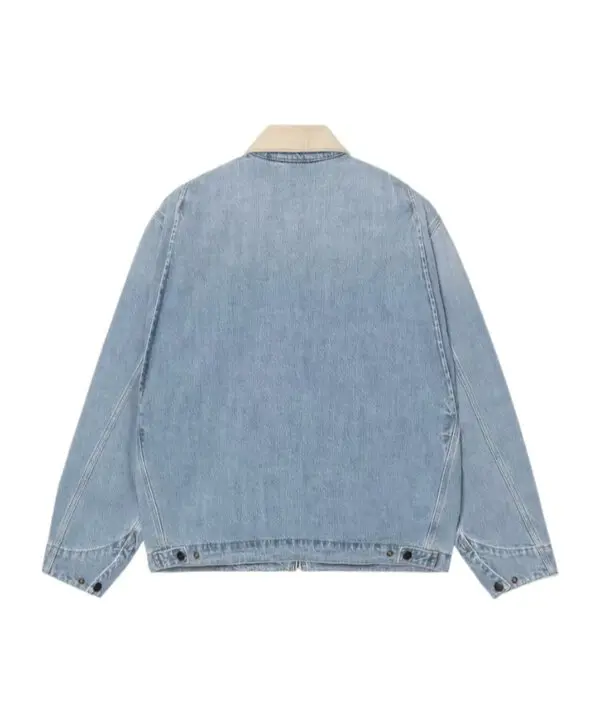 Carhartt Work In Progress Denim Jacket With Contrast Collar - Blue