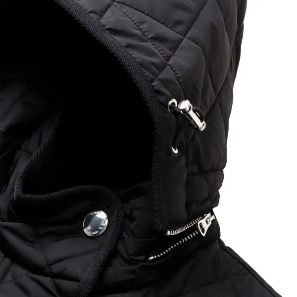 Burberry Diamond-quilted Drawstring Waist Hooded Jacket