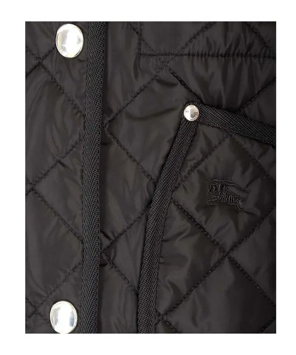 Burberry Diamond-quilted Drawstring Waist Hooded Jacket