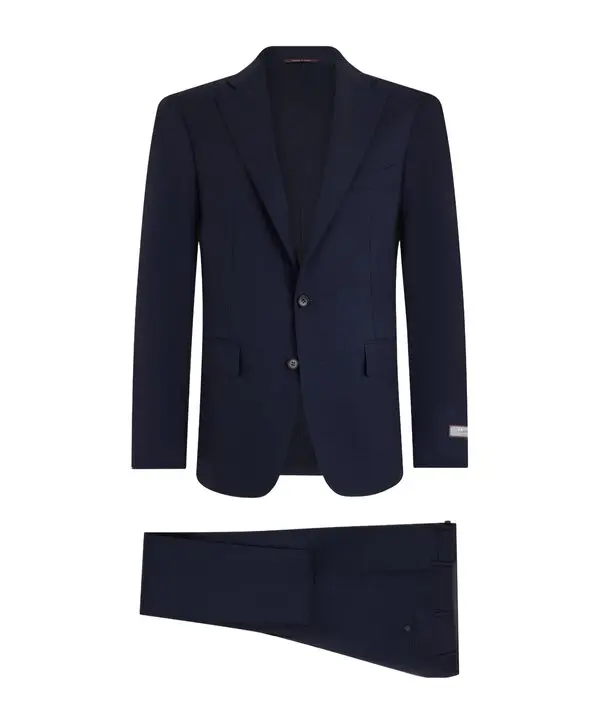 Canali Single-breasted Wool Suit - Black
