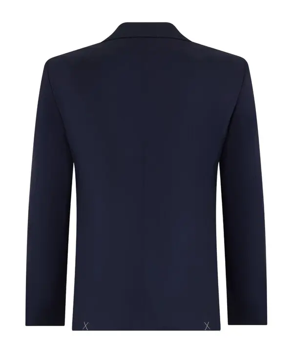 Canali Single-breasted Wool Suit - Black