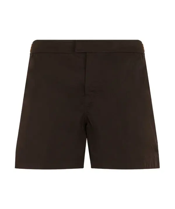 Zegna Mid-length Swim Shorts - Black