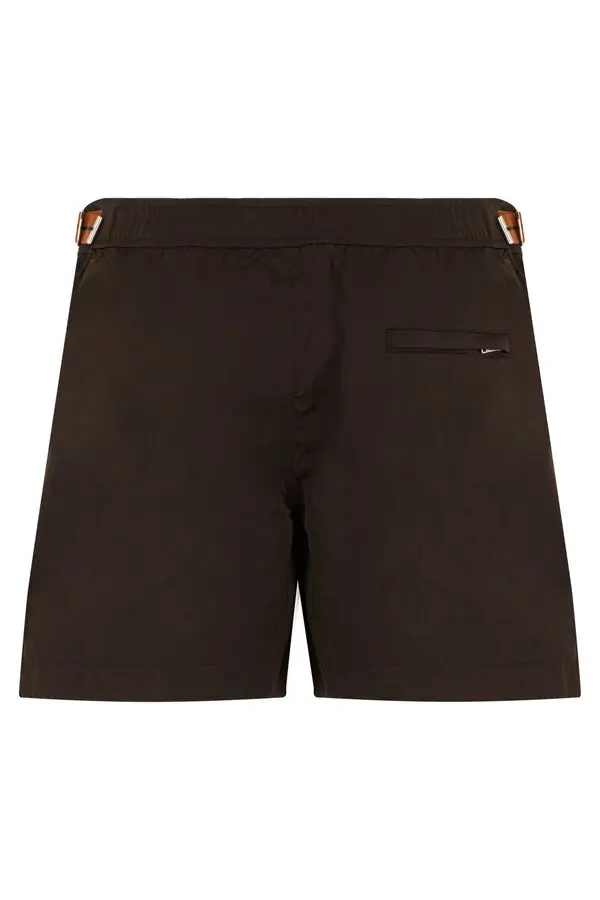 Zegna Mid-length Swim Shorts - Black