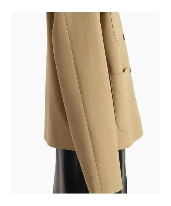 Khaite Single-breasted Jacket With Patch Pockets - Wheat