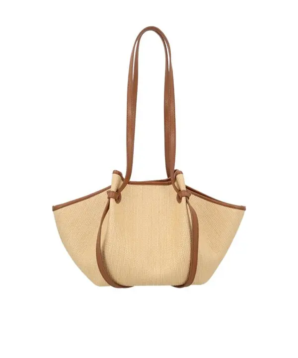 Yuzefi Raffia Tote Bag With Knotted Details