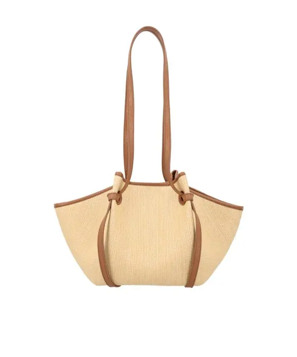 Yuzefi Raffia Tote Bag With Knotted Details