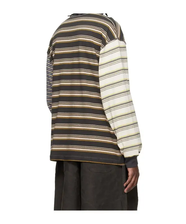 SONG FOR THE MUTE Oversized Crew Neck Pullover T-shirt - Multicolor