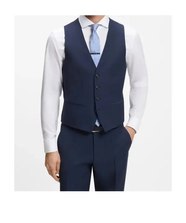 Hugo Boss Three-piece Tailored Suit - Dark Blue