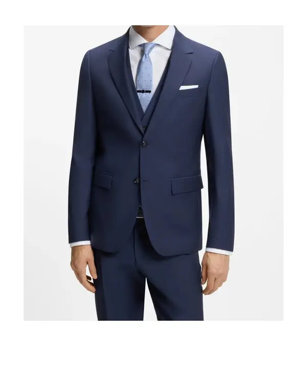 Hugo Boss Three-piece Tailored Suit - Dark Blue