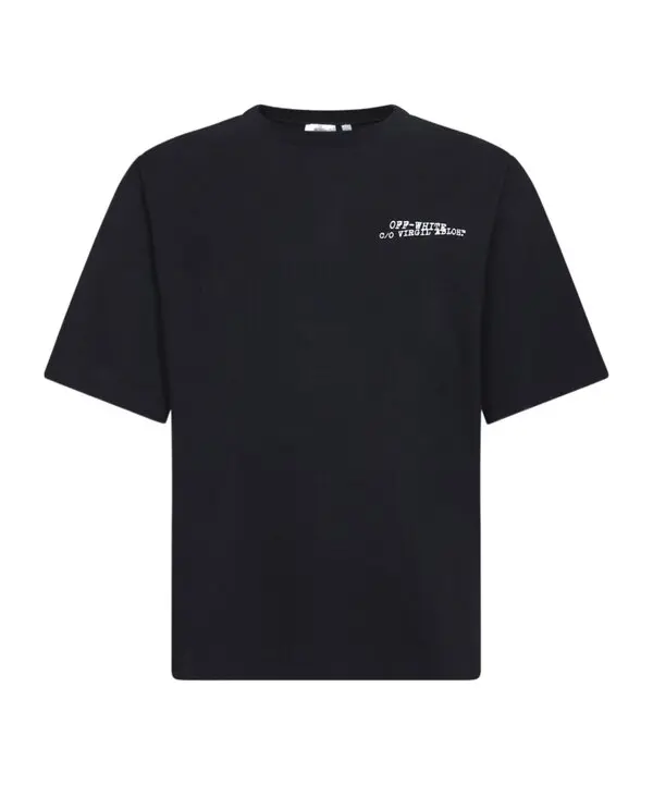 Off-White Text Arrow Print T-shirt - Black