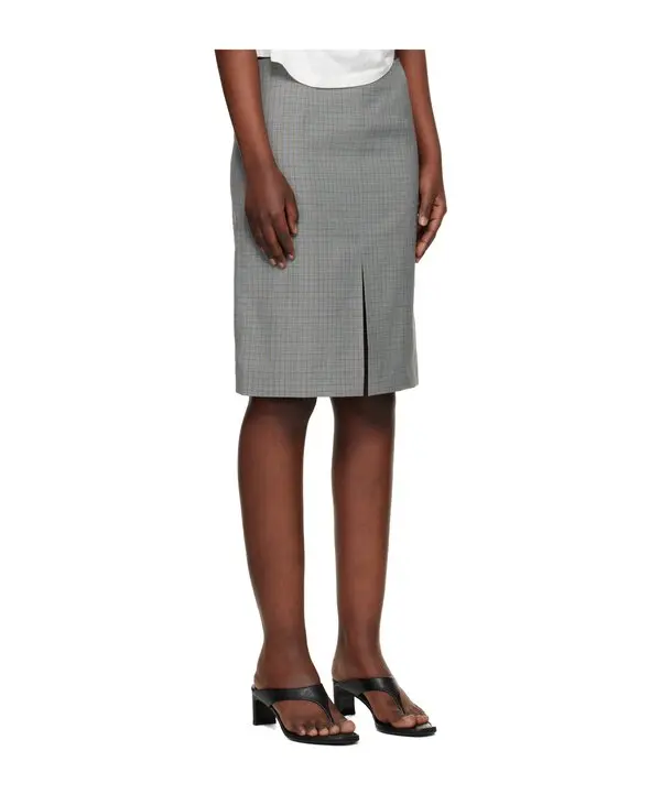Our Legacy Siren Plaid Midi Skirt