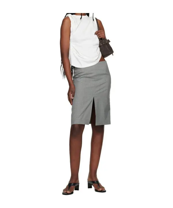 Our Legacy Siren Plaid Midi Skirt