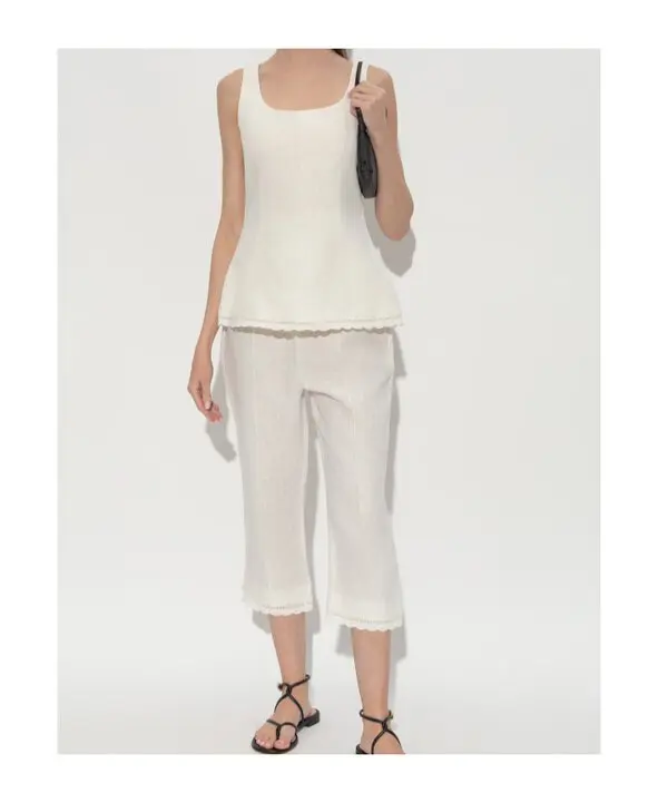 Posse Effi Cropped Pants - Cream