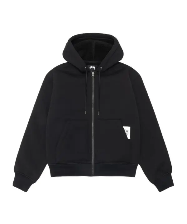 StÜssy Long-sleeved Zippered Hooded Sweatshirt