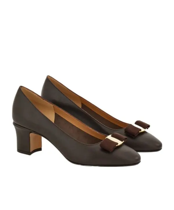 FERRAGAMO Vara Bow Pumps - Brown