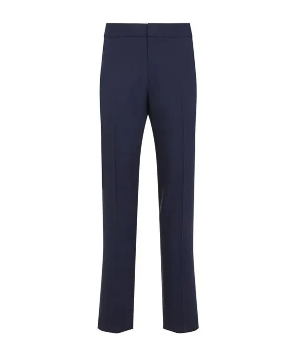 Zegna Oasi Lino Straight Leg Trousers - Black