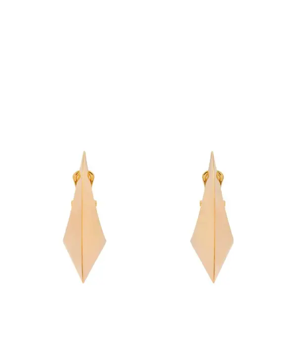 Alaïa Triangle Clip-on Earrings - Yellow
