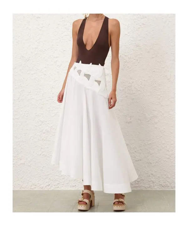 Zimmermann Luna Applique Maxi Skirt
