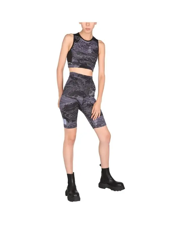 Alexander McQueen Graphic Printed High-waisted Cycling Shorts - Nude