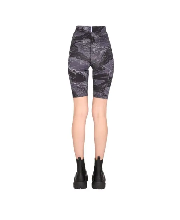 Alexander McQueen Graphic Printed High-waisted Cycling Shorts - Nude