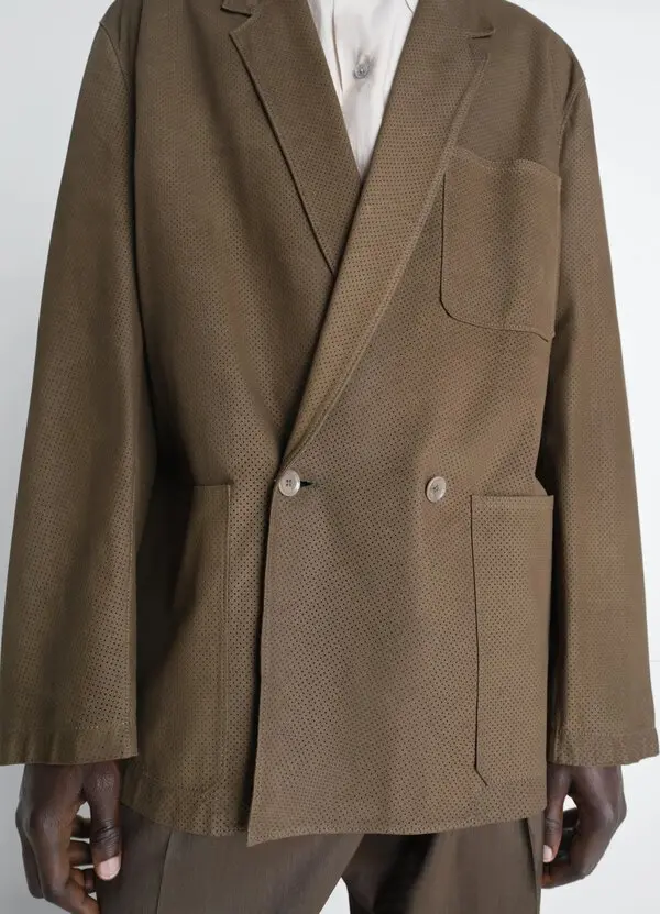 LEMAIRE Double-breasted Tailored Jacket - Thyme