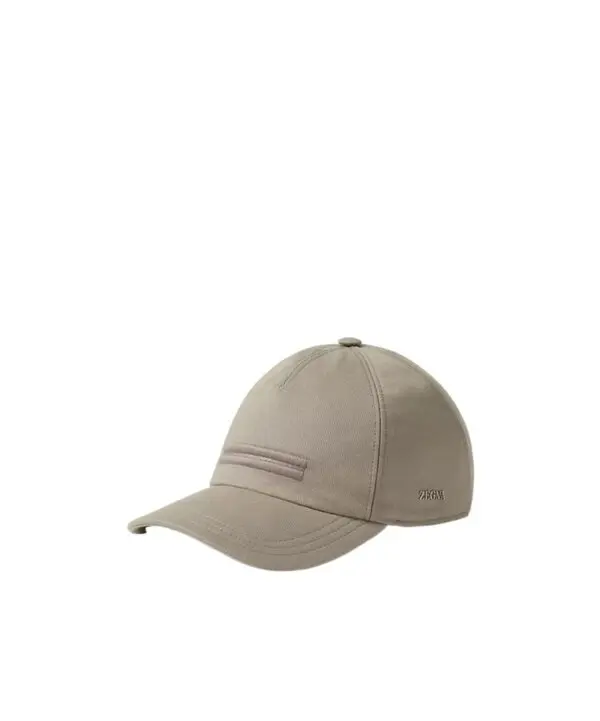Zegna Embroidered Strap Baseball Cap - Light Brown