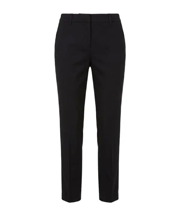 Peserico Tailored Straight-leg Trousers - Black