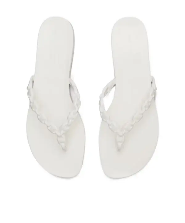 Tory Burch Gemini Link Jelly Flip-flops - White